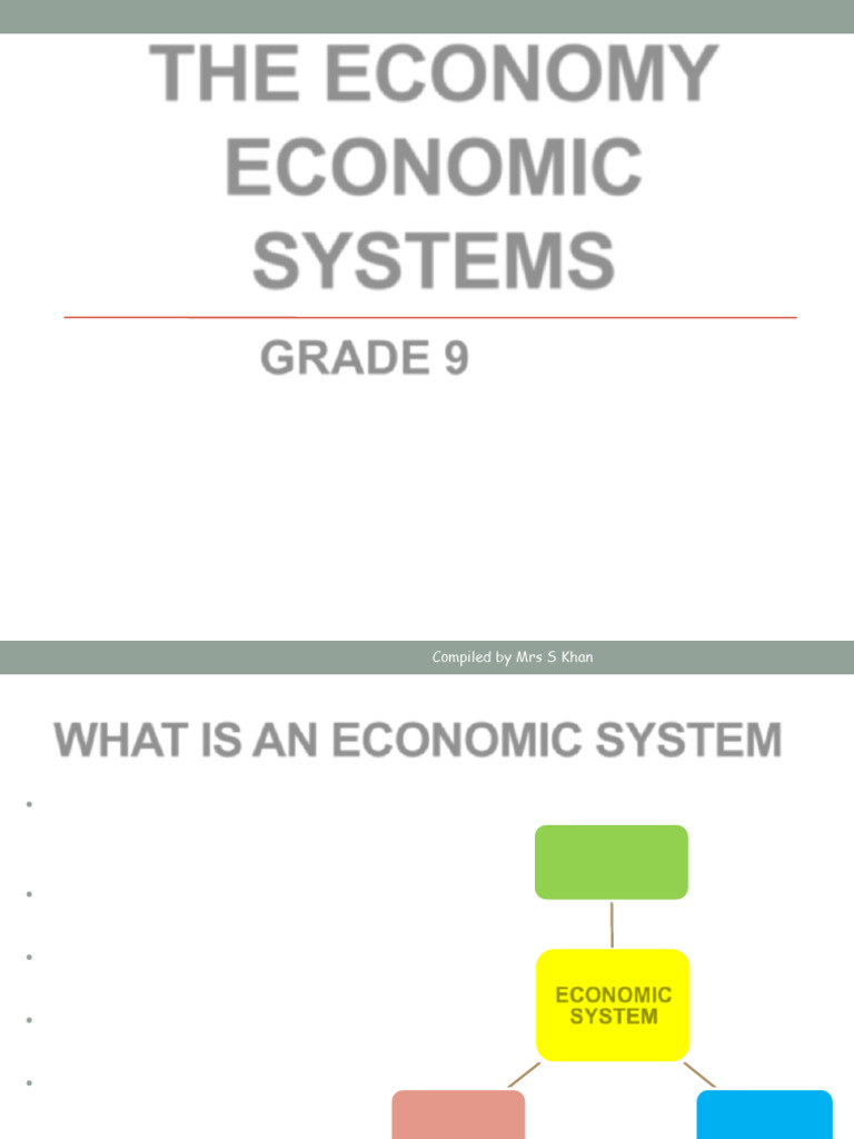 6. Economic Systems | PDF | Economic System | Market Economy