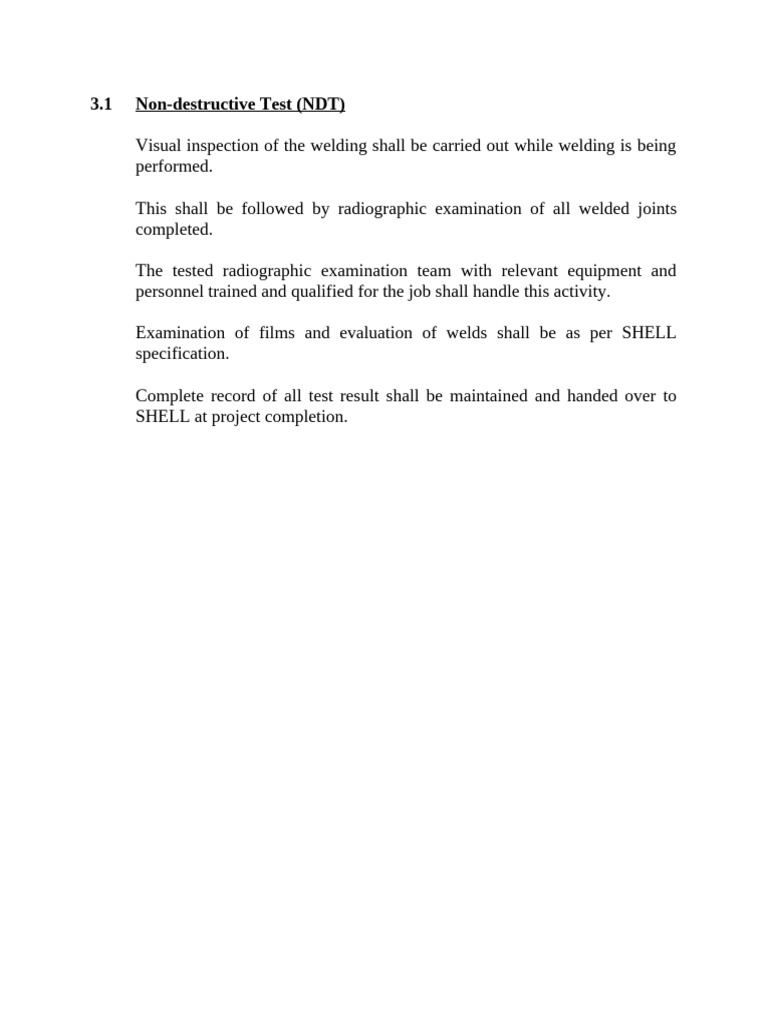 NDT Procedures | PDF NDT Procedures | PDF