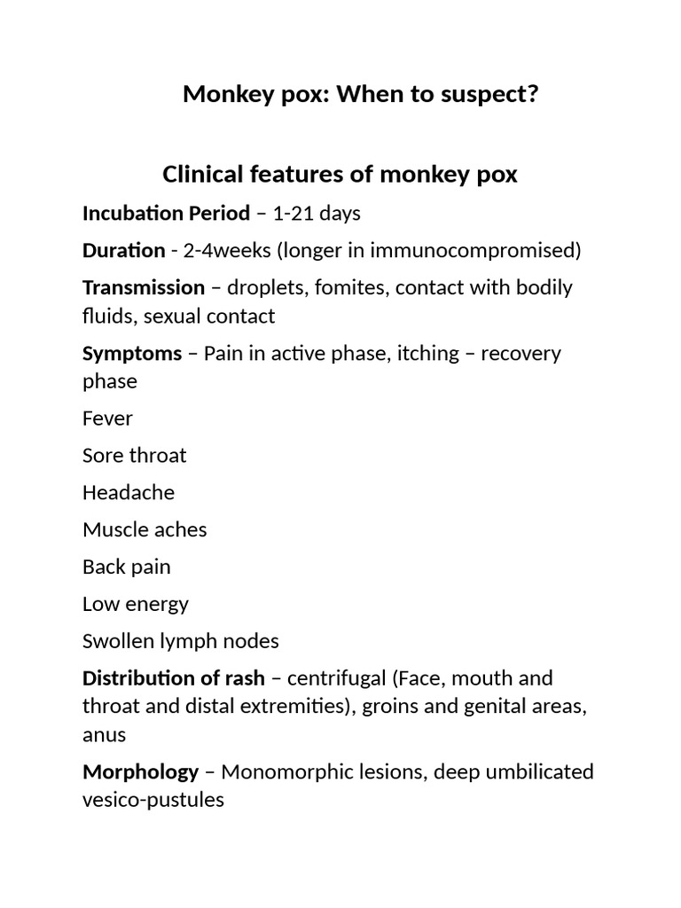 Monkey pox | PDF | Smallpox | Virology