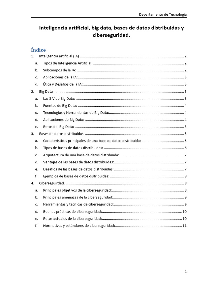 Ia, Big Data, Bases de Datos y Ciberseguridad | PDF | Inteligencia ... Ia, Big Data, Bases de Datos y Ciberseguridad | PDF | Inteligencia ...