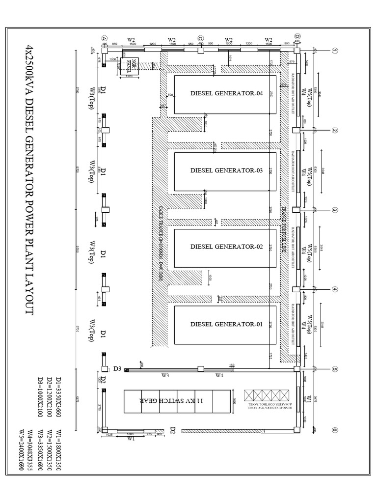 Sub-Station (4-DG) Layout Plan | PDF | Electric Power | Power (Physics)