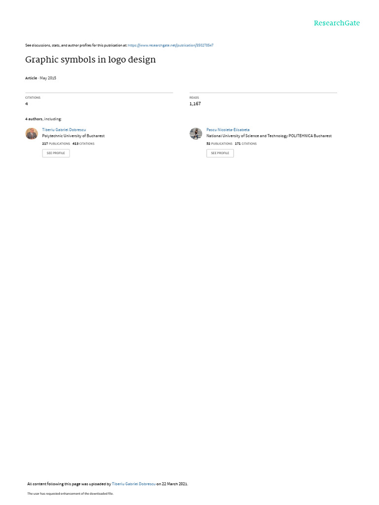 Graphic Symbols in Logo Design: Article | PDF | Shape | Logos