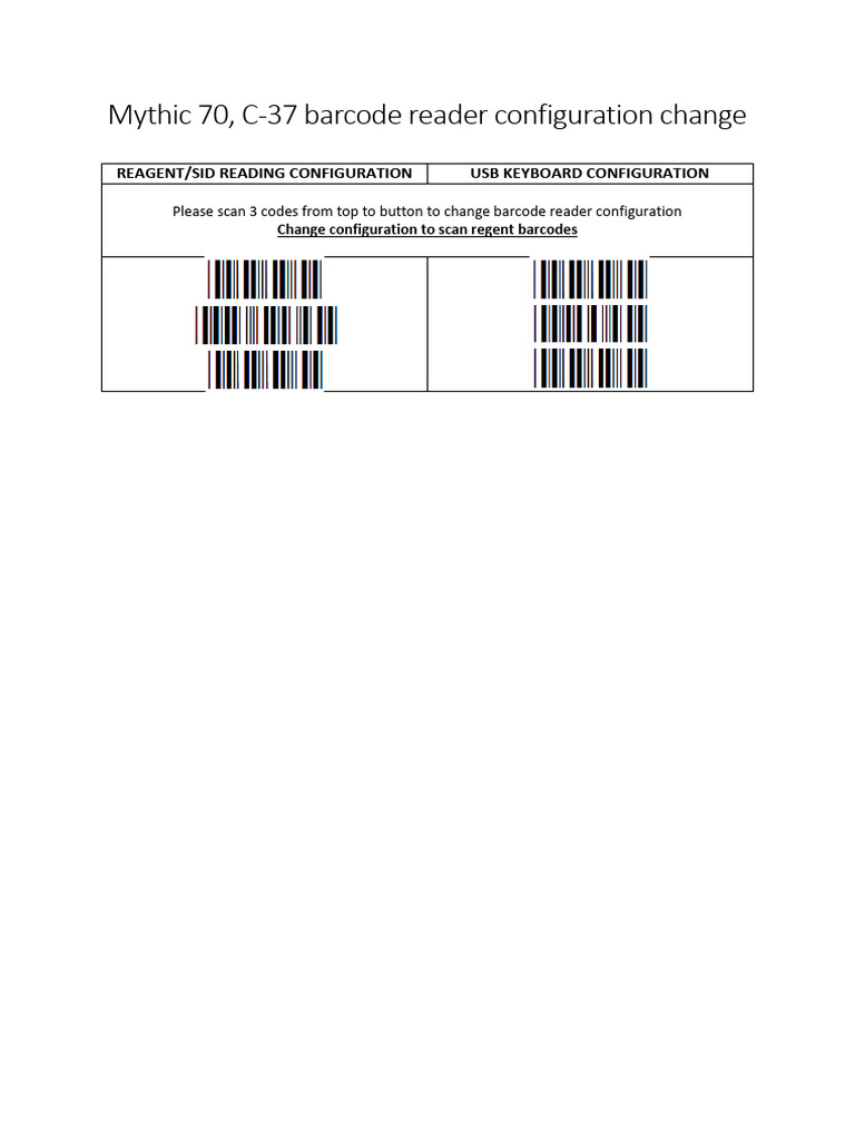 Barcode Configuration Change | PDF | Computers