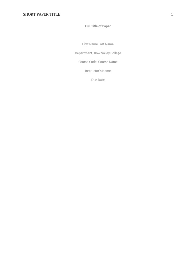 APA Format Template Scribbr | PDF | Science