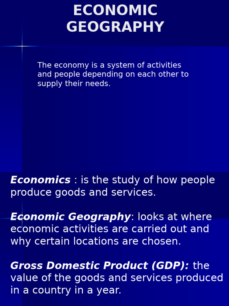 Economic Geography 1 | PDF | Agriculture | Farms