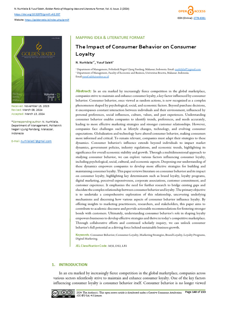 Consumer Behavior & Loyalty Insights | PDF | Consumer Behaviour | Behavior
