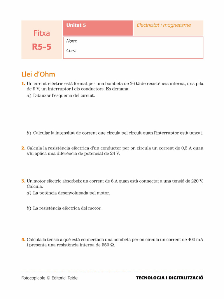 Llei Ohm | PDF