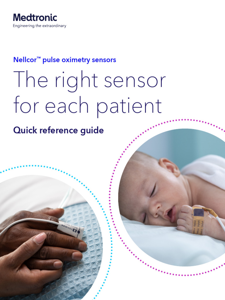 Nellcor Pulse Oximetry Sensors Quick Reference Guide Brochure | PDF ...