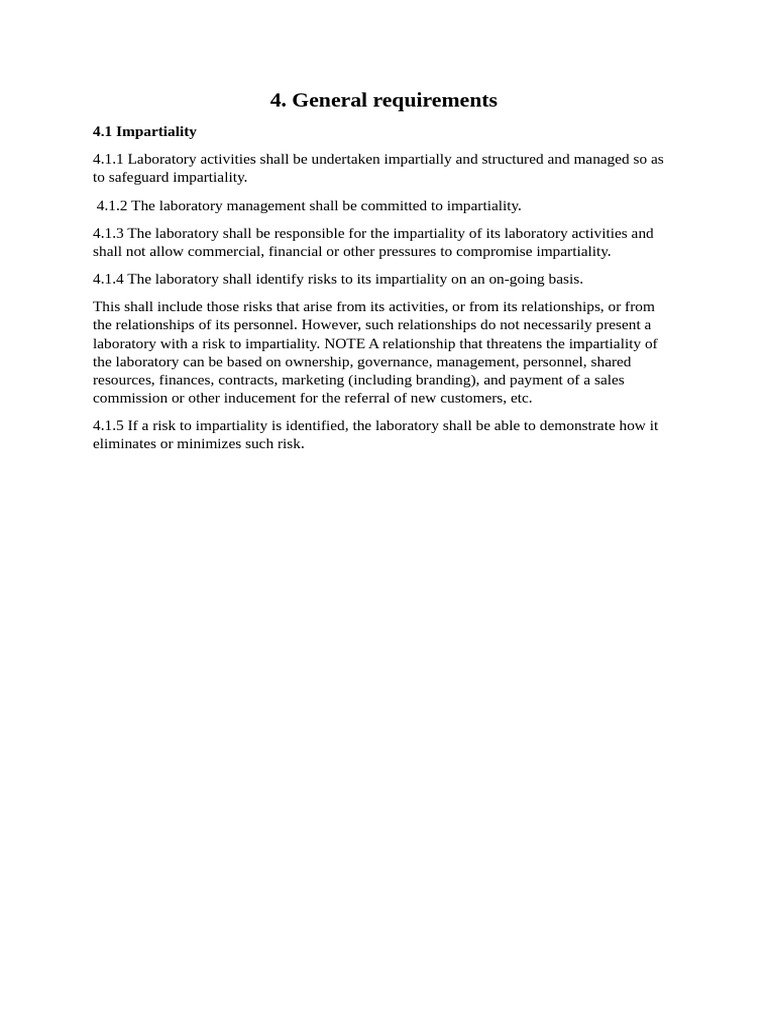 Ensuring Laboratory Impartiality | PDF | Business