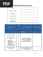 VDU Safety Checklist for Offices | PDF | Computer Keyboard | Chair