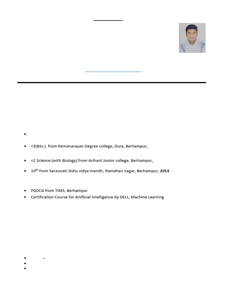 Anil Kumar Hotta (Resume) | PDF