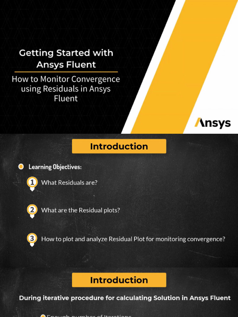 How To Monitor Convergence Using Residuals in Ansys Fluent | PDF