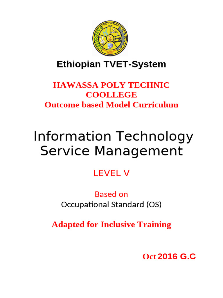 MC IT Service MGT L5 | PDF | Educational Assessment | Evaluation