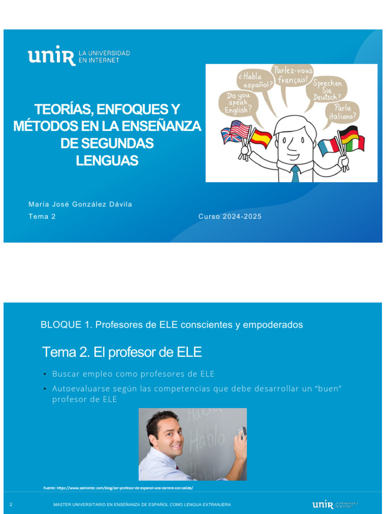 2 - Teorías - TEMA 2 PDF | PDF | Enseñando | Maestros