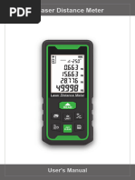 DTAPE DT50 Laser Distance Meter User Manual | PDF | Backlight | Metre