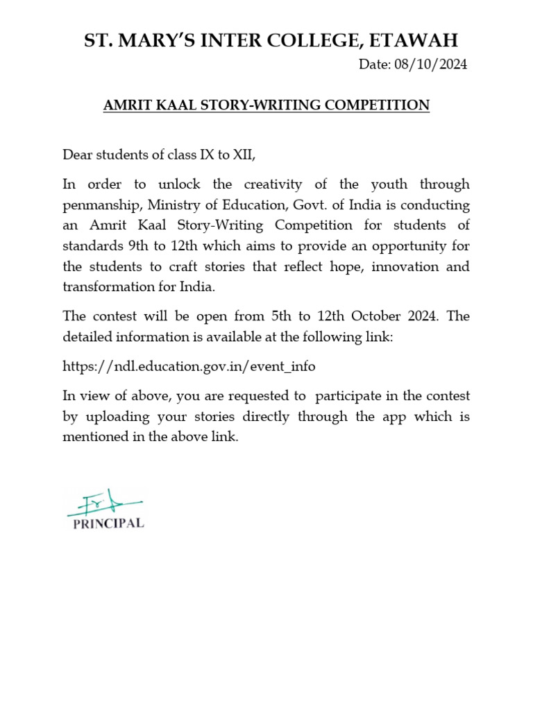 Amrit Kaal Story-Writing Contest 2024 | PDF | Travel