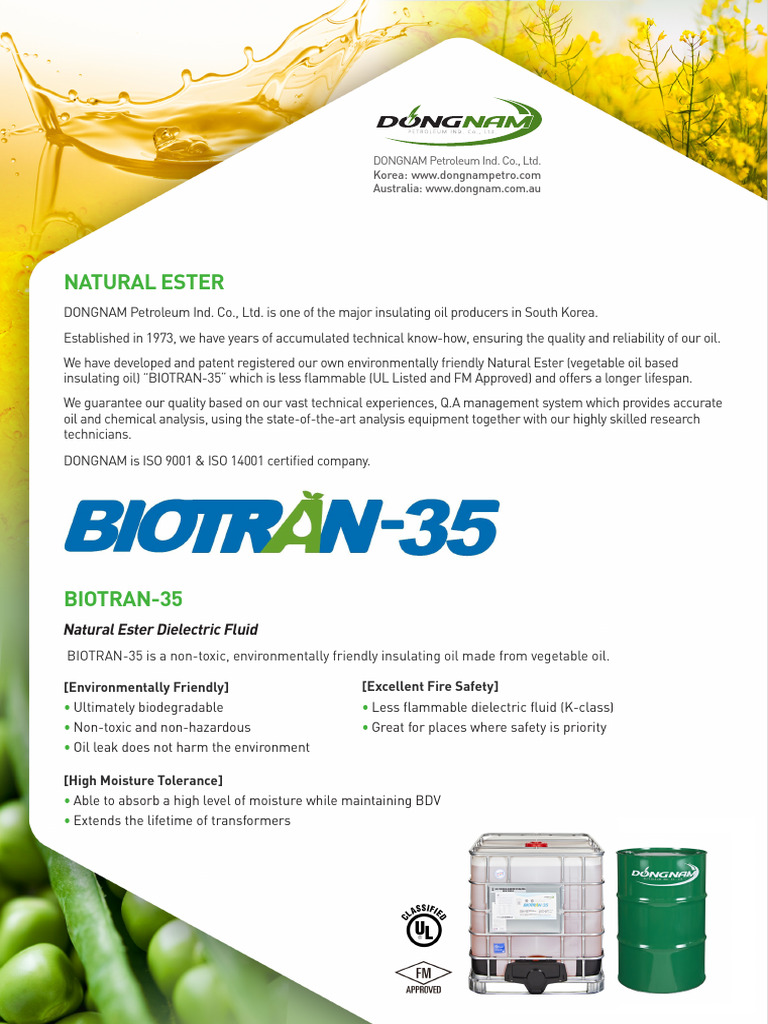 BIOTRAN-35 DONGNAM Petroleum | PDF | Business