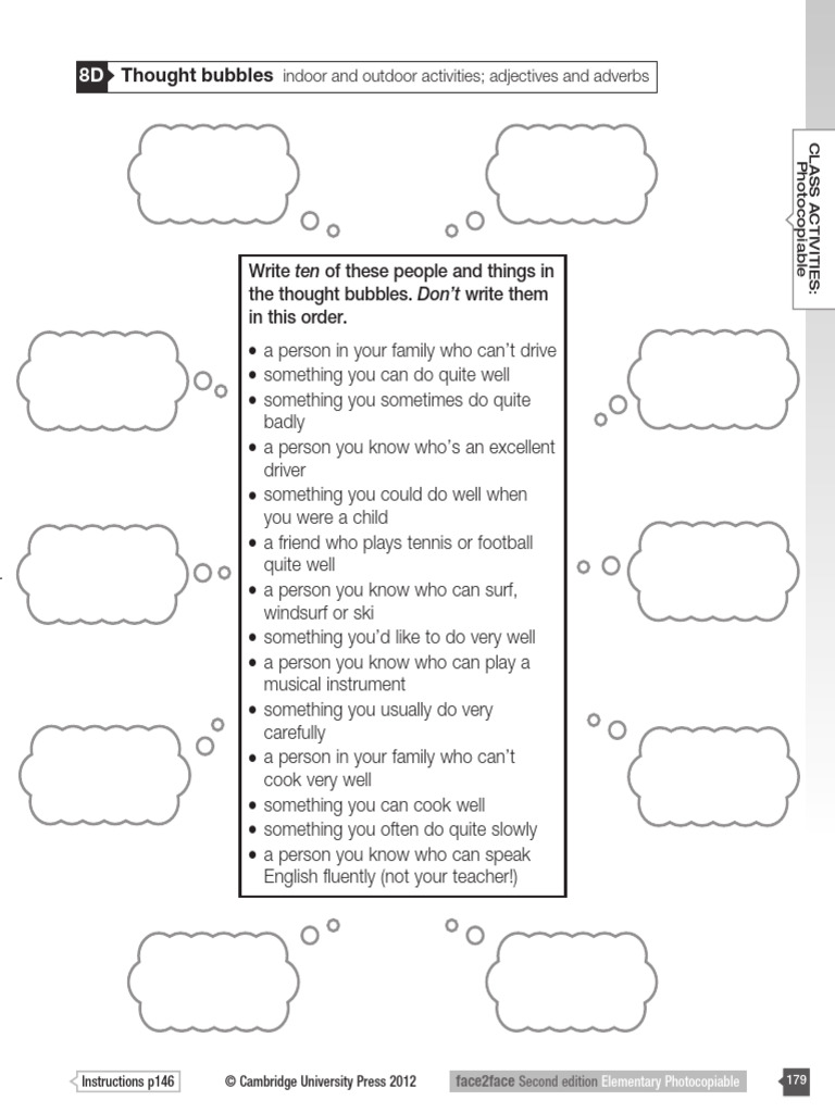 8D Thought Bubbles | PDF
