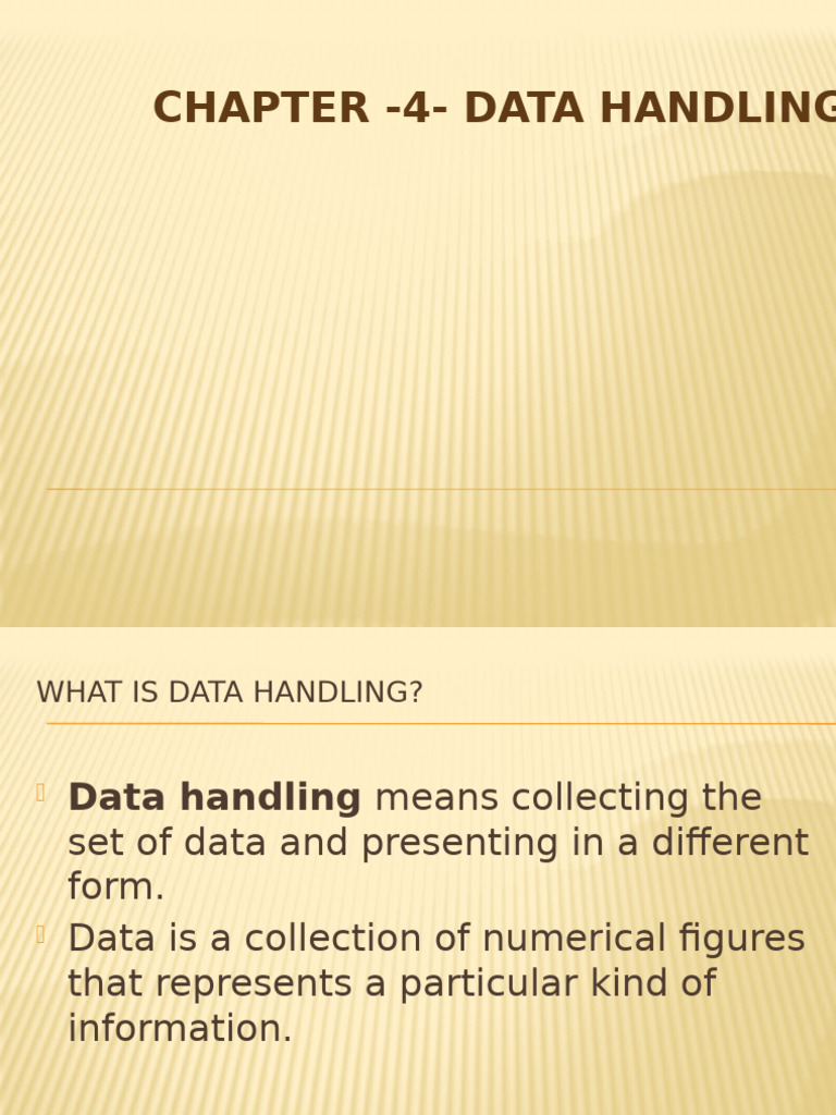 Data Handling | PDF | Chart | Pie Chart