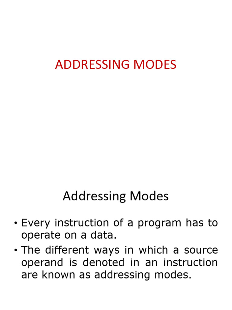 8086 Addressing Modes | PDF | Computer Engineering | Computing