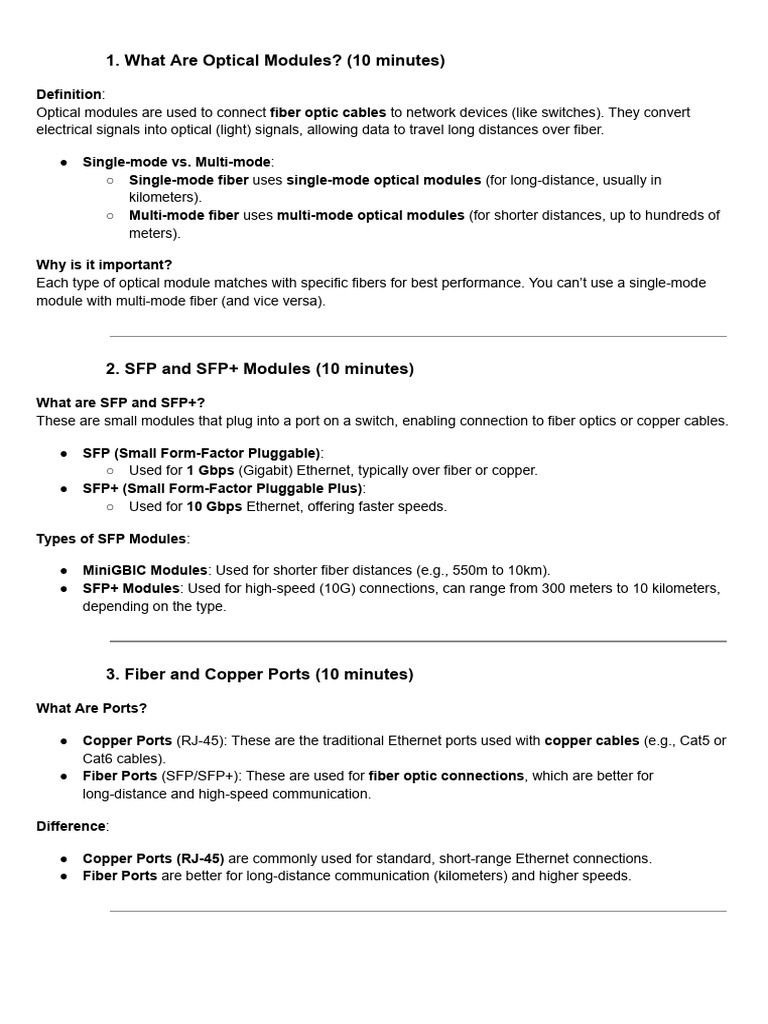 1. Wired Basics | PDF | Electronics | Computer Networking