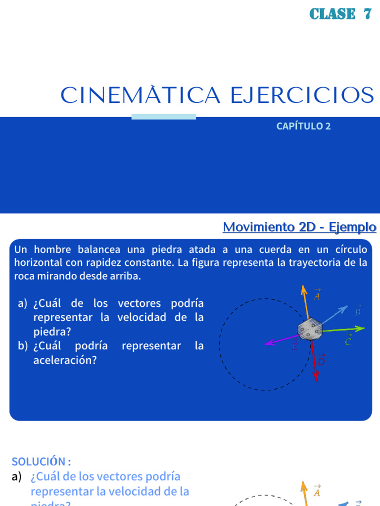 Ejercicios (Movimiento 2D - Circular) | PDF | Velocidad | Aceleración