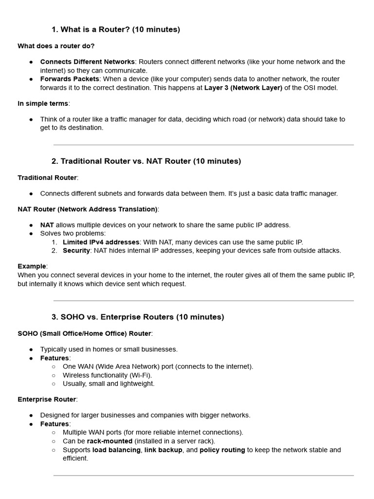 Enterprise Router Introduction Pdf Computer Network Router Computing