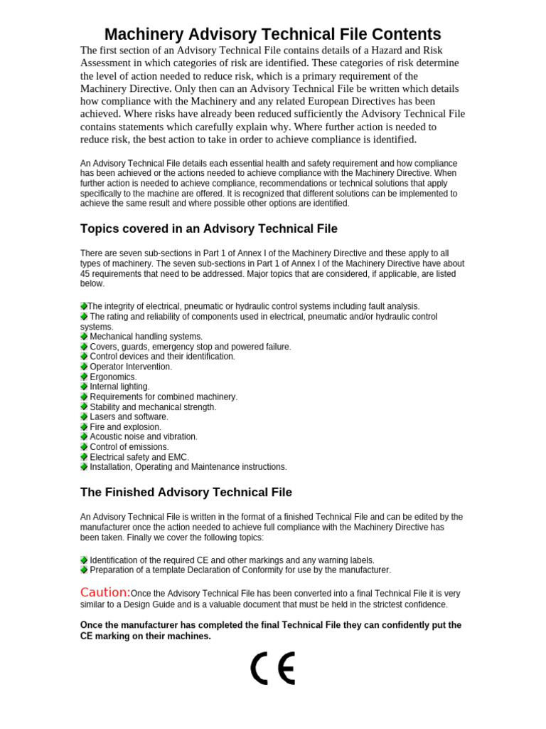 Machinery Directive Compliance Guide | PDF | Machines | Risk