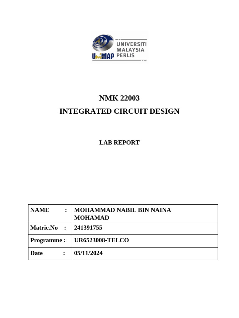 Template Lab Report NMK 22003 | PDF | Science & Mathematics | Computers