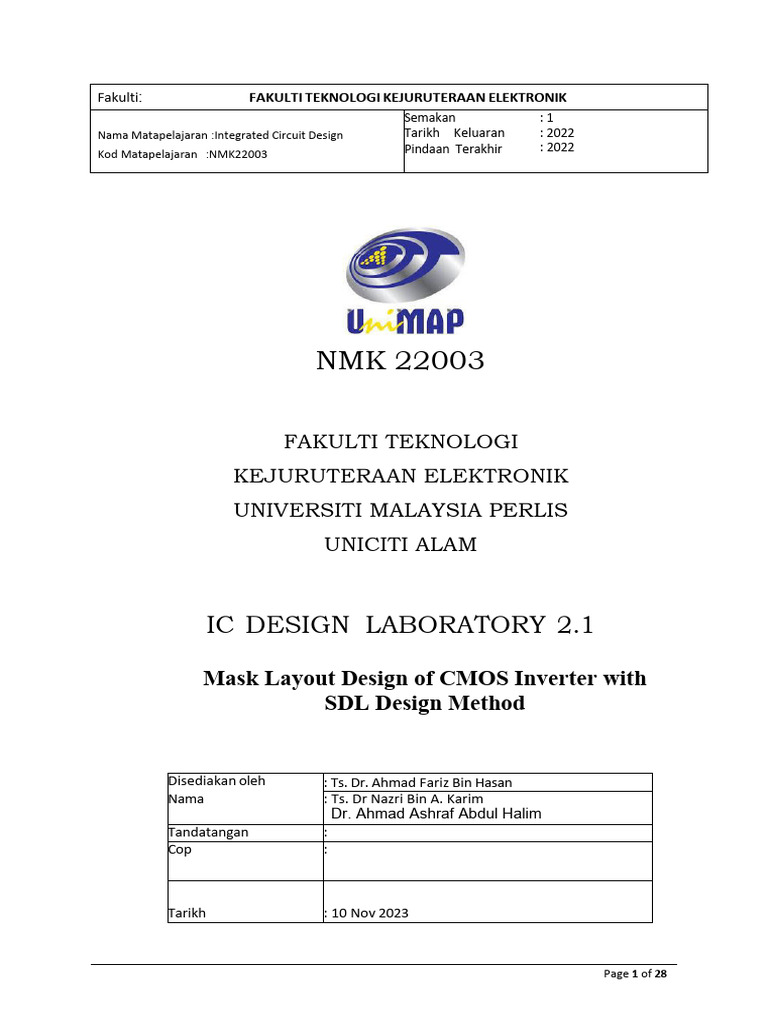 Laboratory 2 NMK22003 | PDF | Mosfet | Spice