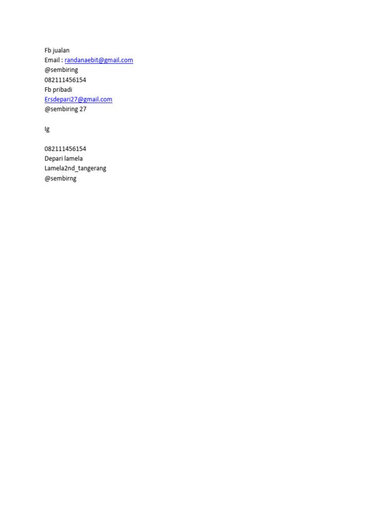 Sandi Ig FB | PDF
