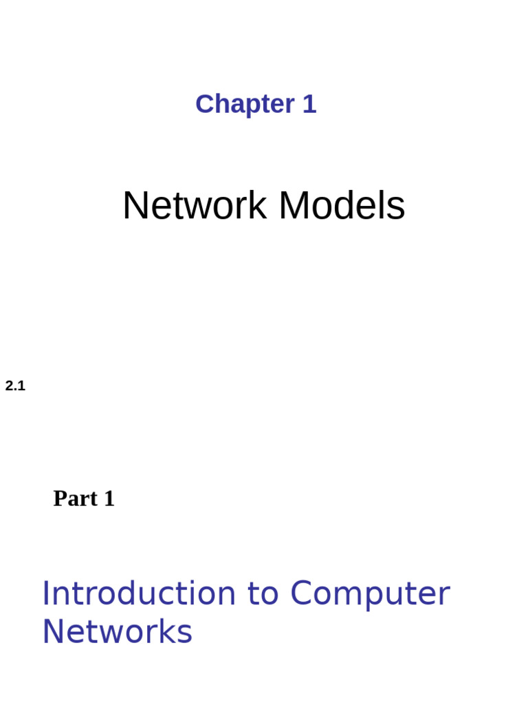 Two Network Models Overview | PDF | Computer Network | Osi Model