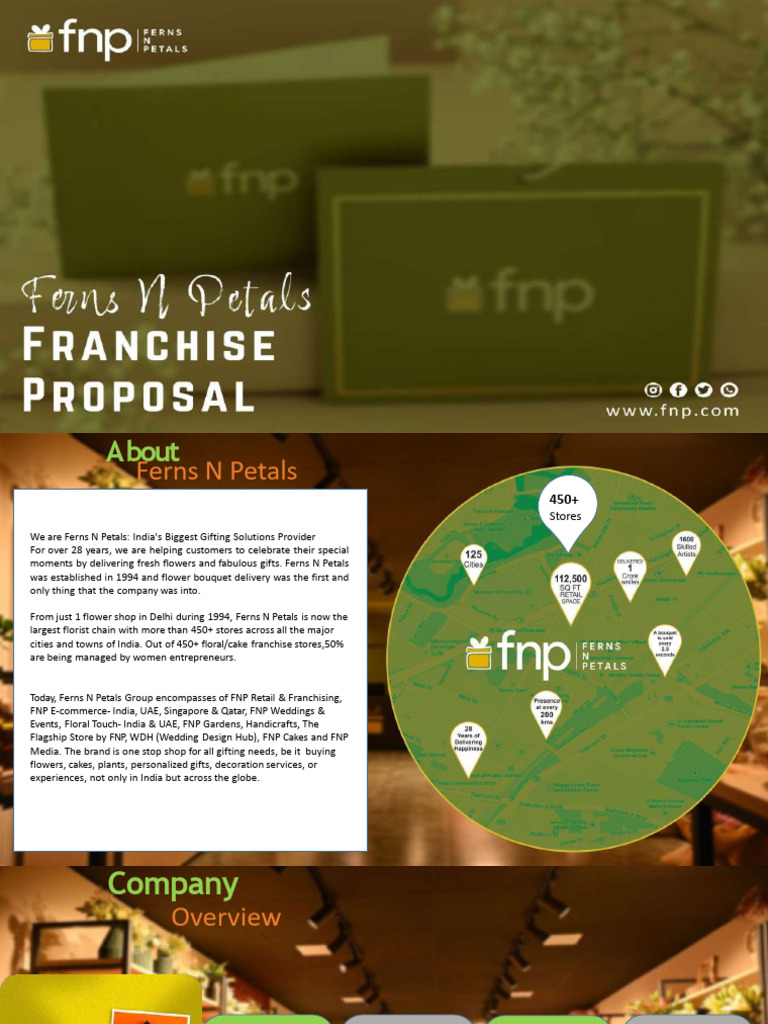 FNP Flower Franchise Proposal | PDF | Floristry | Franchising