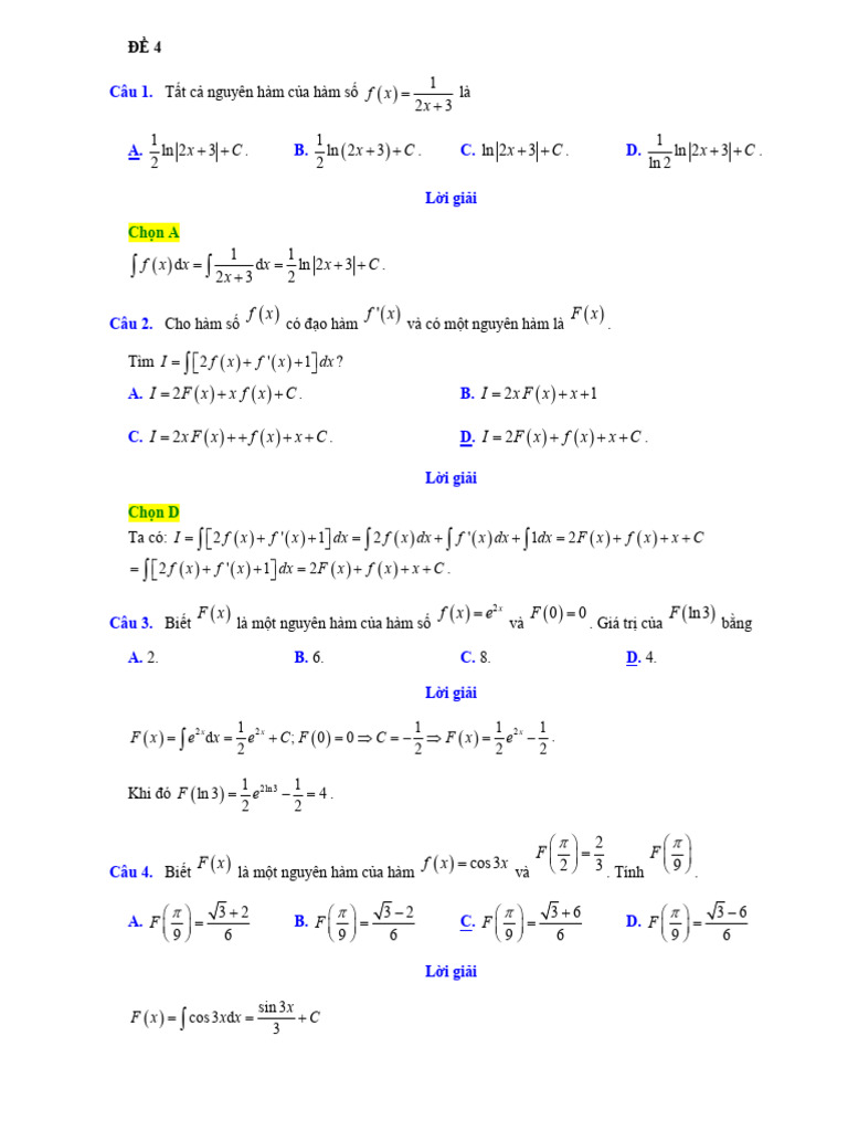 Dap An de On gk2 de 4 | PDF