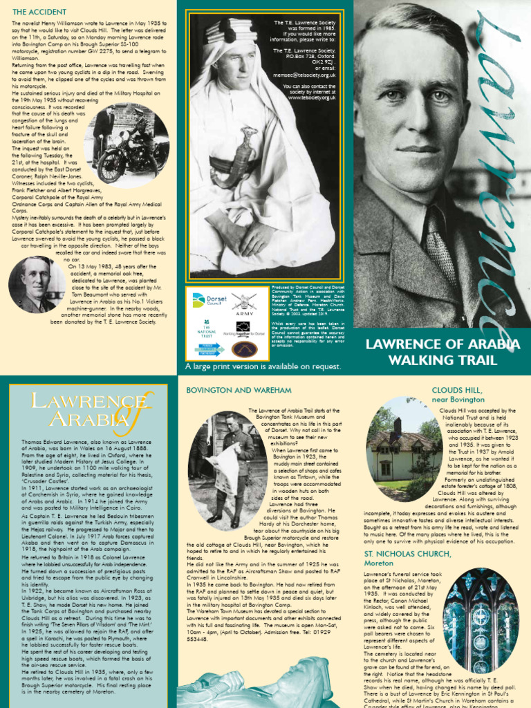 Lawrence of Arabia Trail Leaflet | PDF | T. E. Lawrence