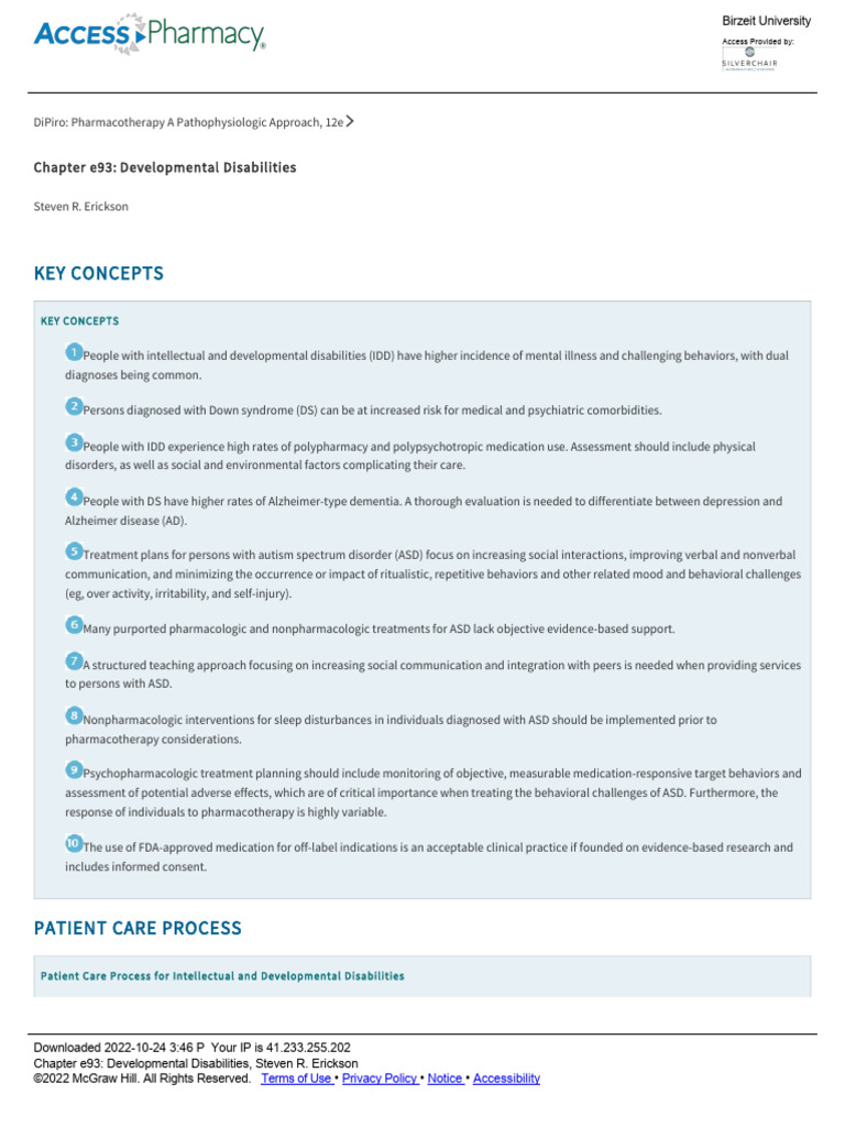 Chapter E93 - Developmental Disabilities | PDF | Intellectual ...