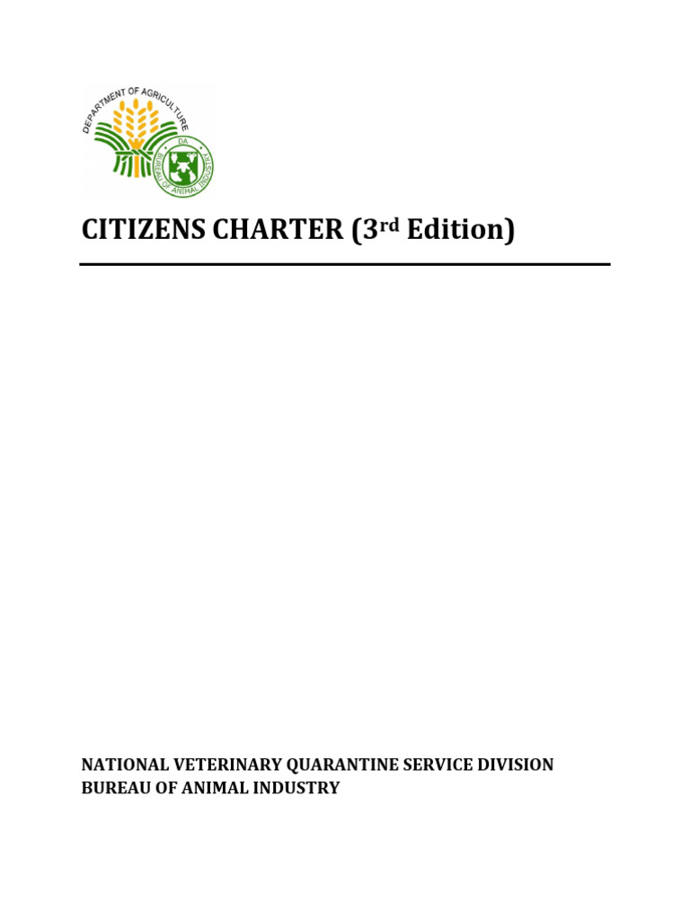 NVQS Division Citizen's Charter Guide | PDF