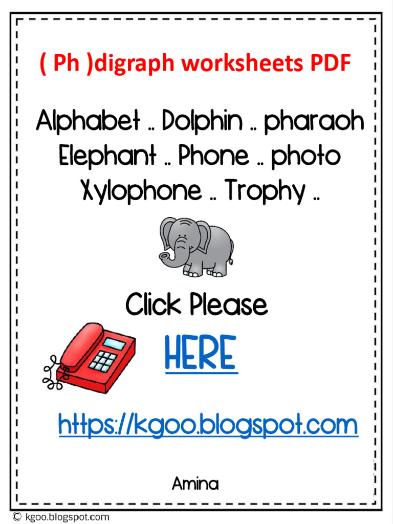(PH) Digraph Worksheets PDF | PDF | Language Arts & Discipline