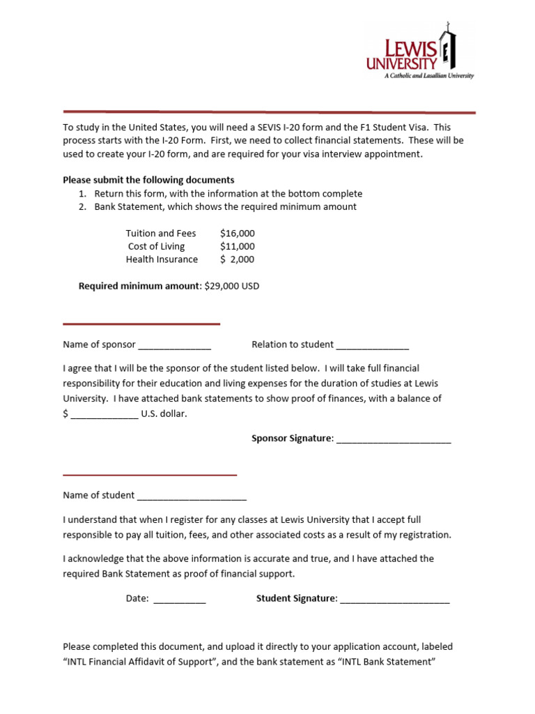 Graduate Affidavit of Support V3 | PDF