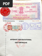 Gap Certificate Format | PDF