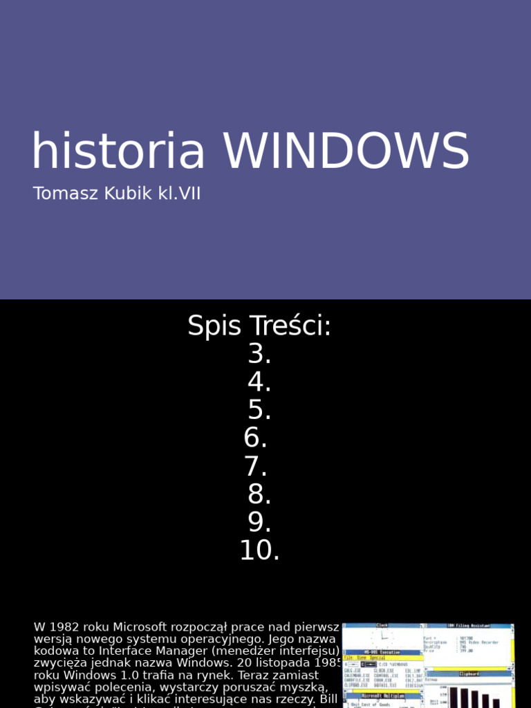Historia WINDOWS | PDF