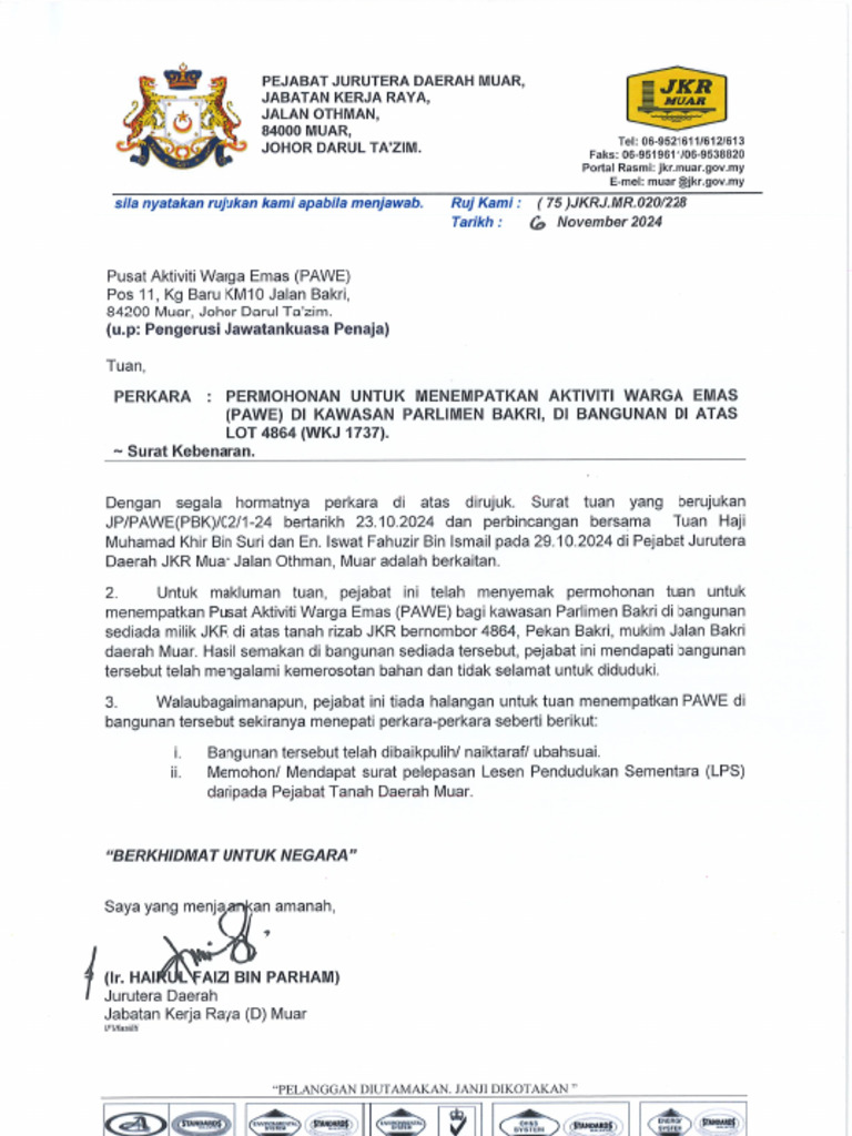 Contoh Surat Reply - PAWE | PDF