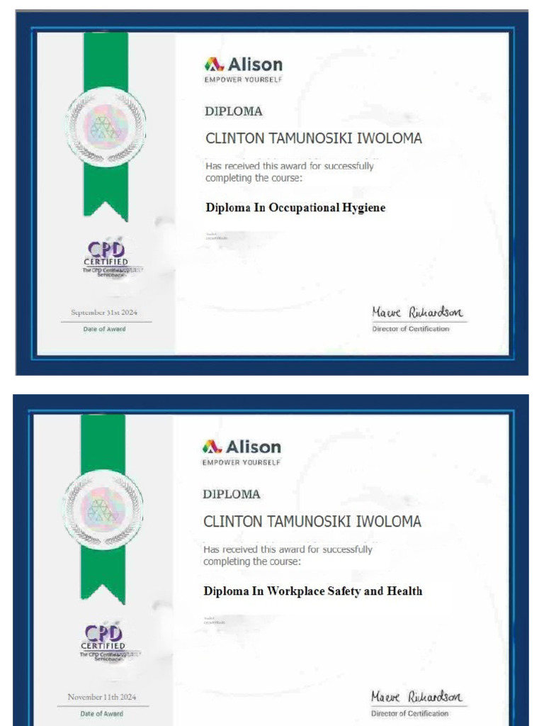 DIPLOMAS ALISON ToVerify 2858-210658821 | PDF