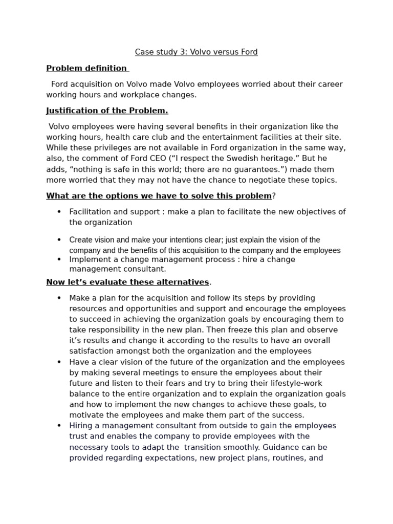 Case3 Version1 77V3 Abdelrahman Elfaham | PDF | Consultant | Organizational Behavior