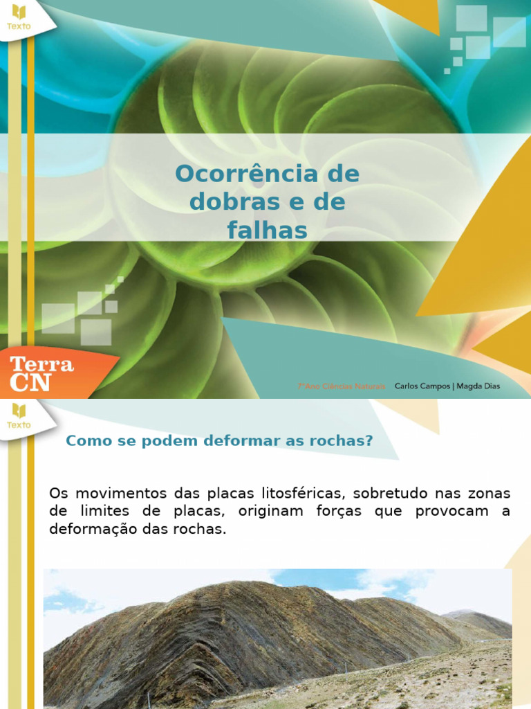 Ocorrência de Dobras e Falhas | PDF | Falha (Geologia) | Placas tectônicas