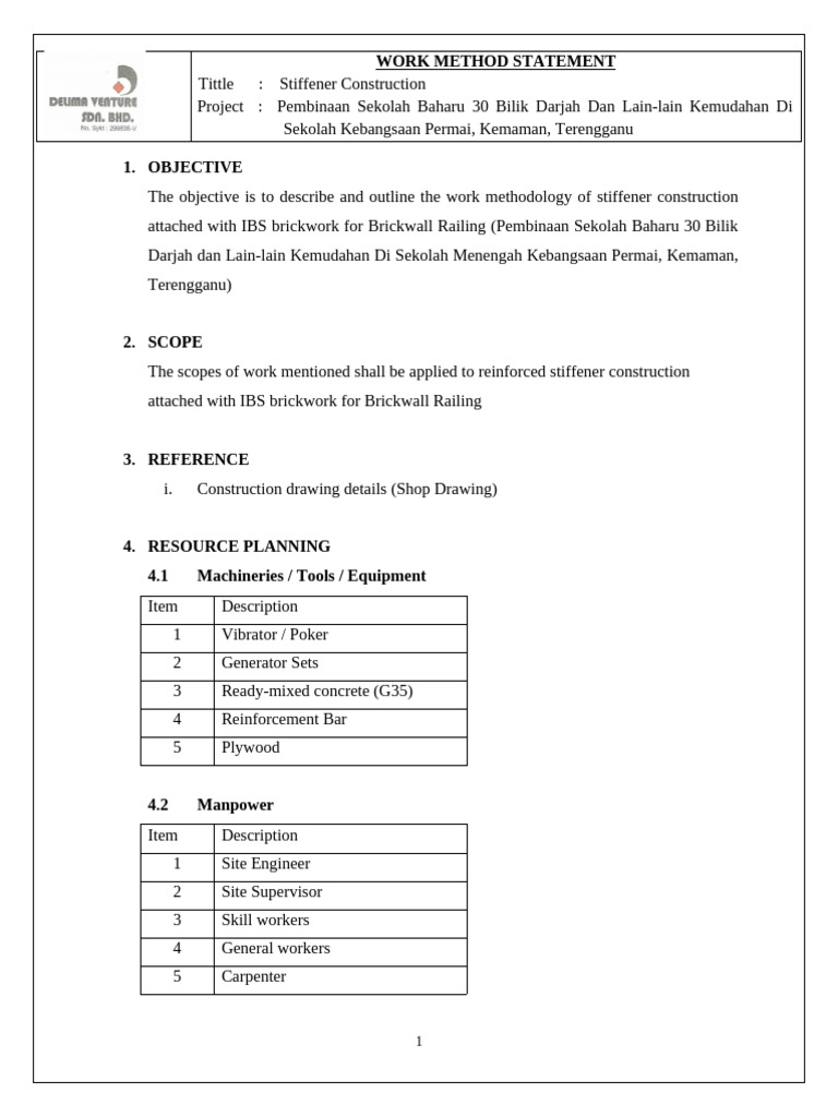 Stiffener Methodology for Brick Walls | PDF | Personal Protective ...