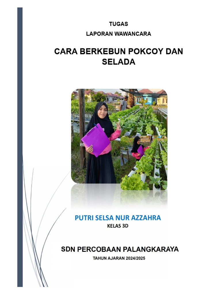 Tugas Putri Wawancara Berkebun | PDF