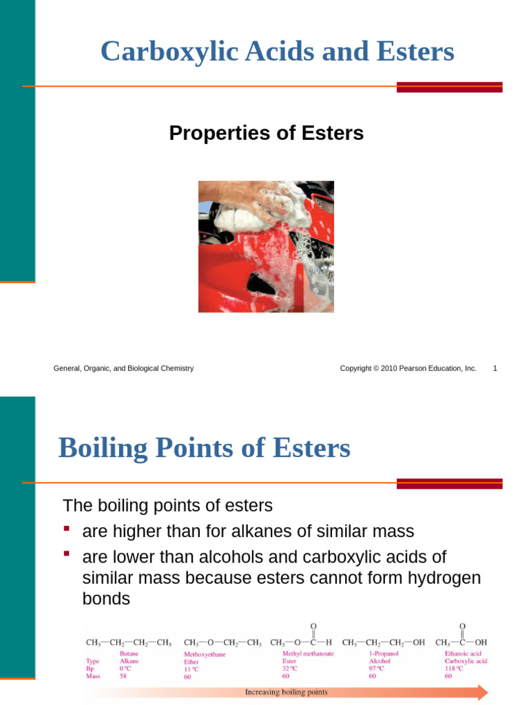 5 Properties of Esters | PDF | Science & Mathematics