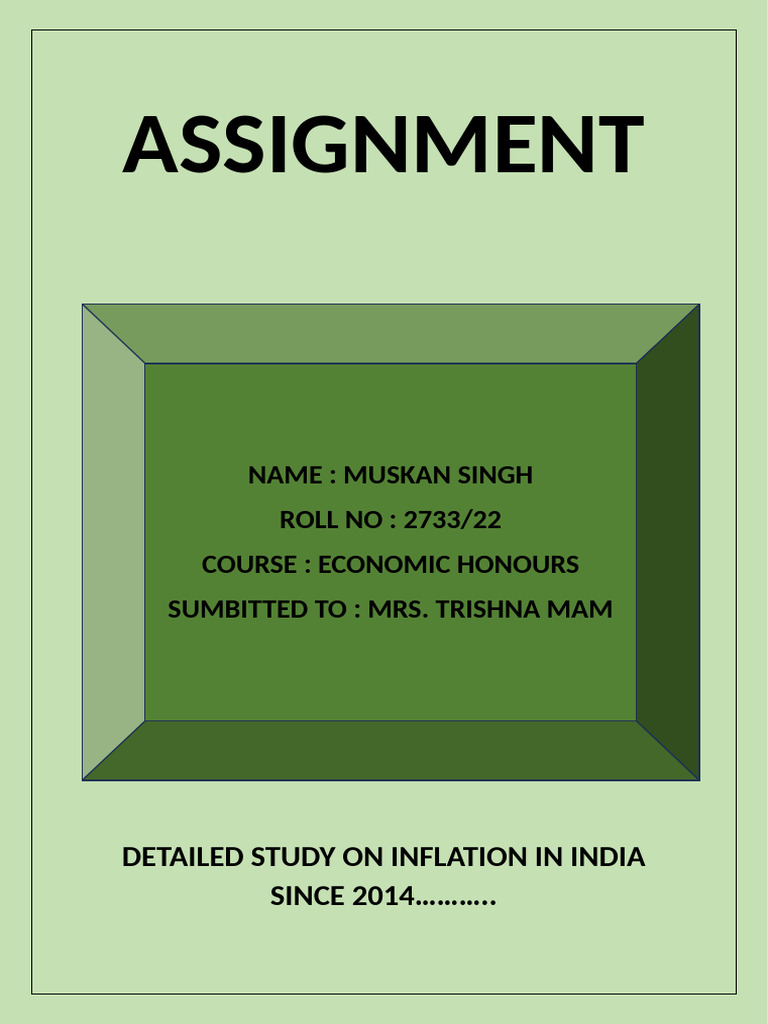 ASSIGNMENT MACRO | PDF | Inflation | Consumer Price Index
