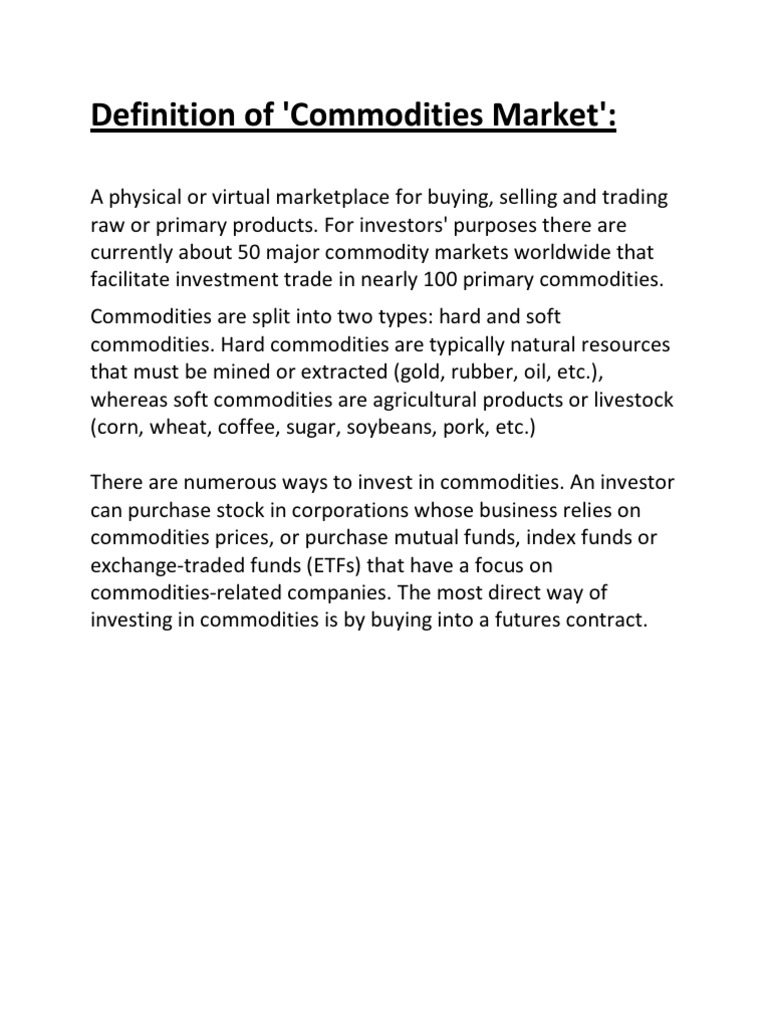 Icex Final | PDF | Commodity Markets | Exchange Traded Fund